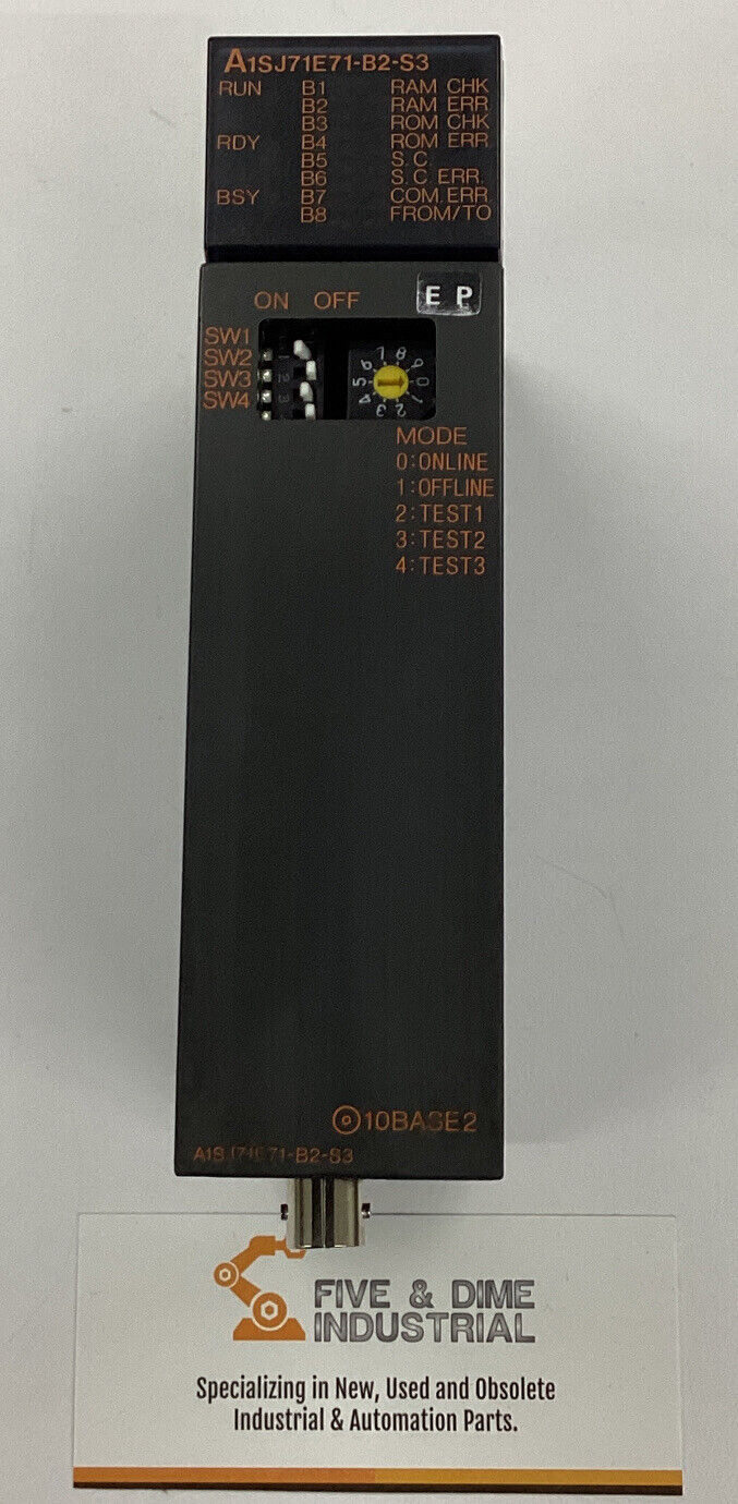 Mitsubishi A1SJ71E71-B2-S3 Ethernet I/F Unit Module | Five and Dime Industrial LLC