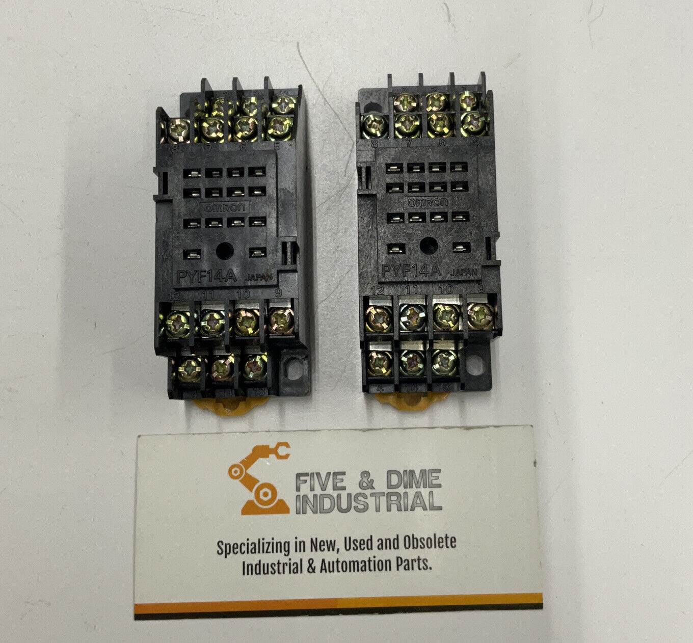 Omron PYF14A Relay Socket 14-Pin 5A 250V Lot of 2 | Five and Dime ...