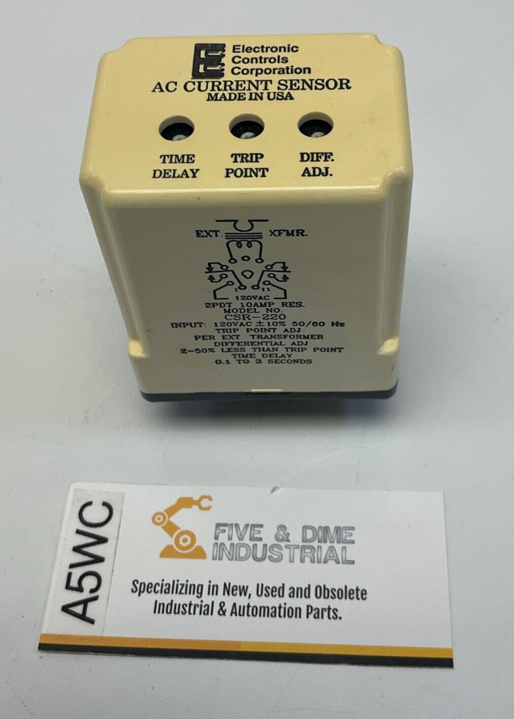 ECC CSR-220 AC Current Sensor General Relay 120VAC | Five and Dime ...