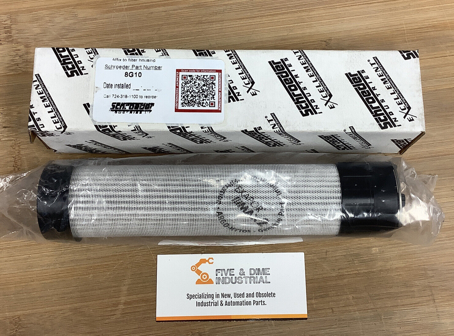 Schroeder 8G10 Genuine Filter Element 150 Psi | Five and Dime ...