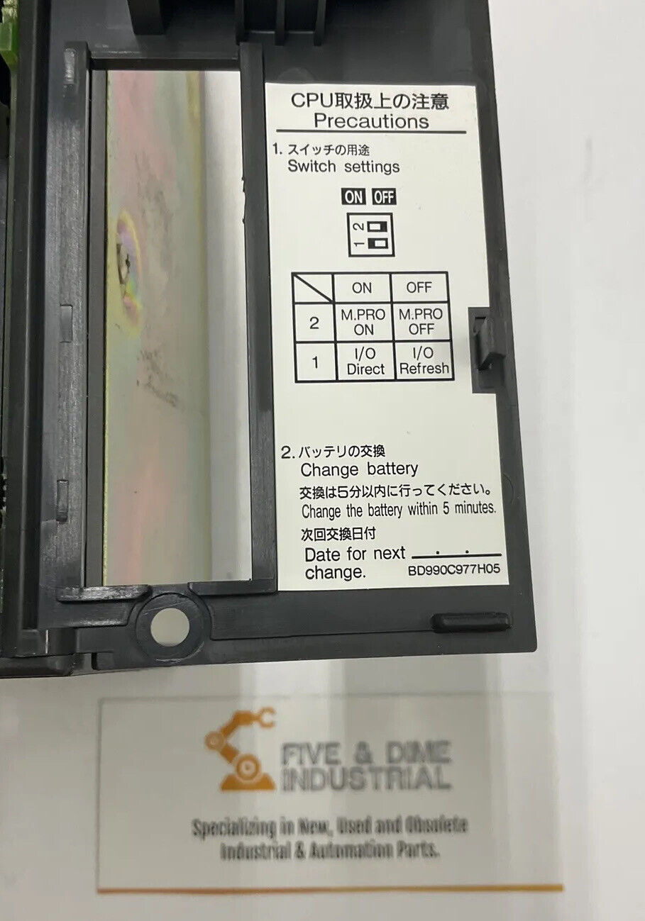 Mitsubishi A1SHCPU CPU PLC, 8k Step Processor w/ Key | Five and Dime ...