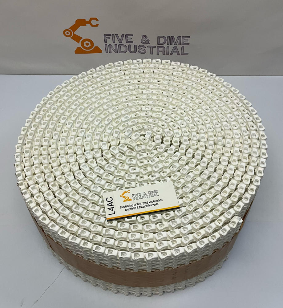 Intralox 1100 Series 5" X 25' White Flush Grid Friction Top Belt | Five ...