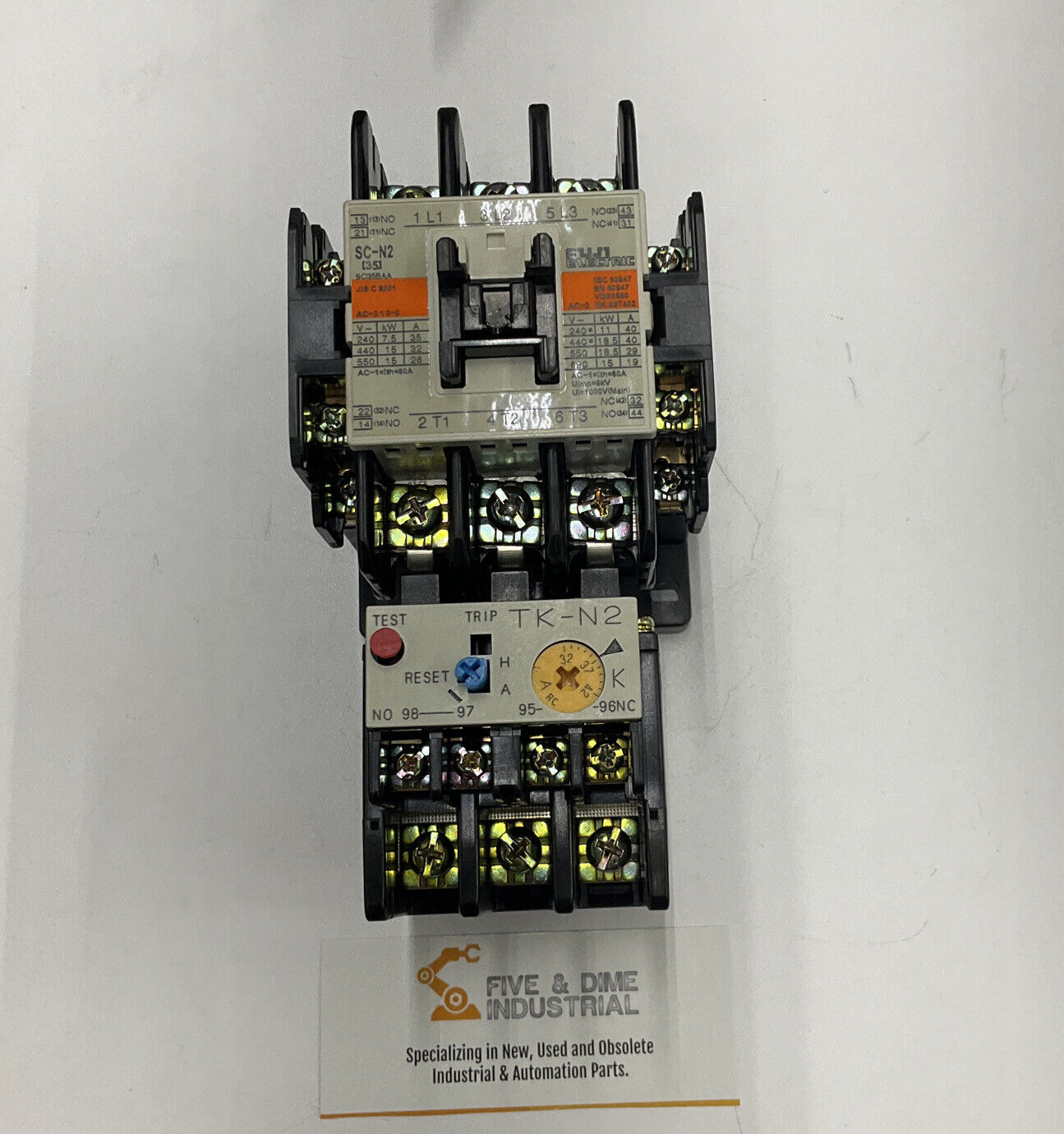 Fuji Electric SC35BAA Contactor w/ TK-N2 32-42A Relay | Five and Dime ...