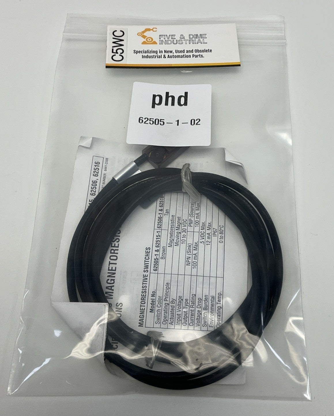 PHD 62505-1-02 Reed Switch, Hall Effect Sensor | Five and Dime ...
